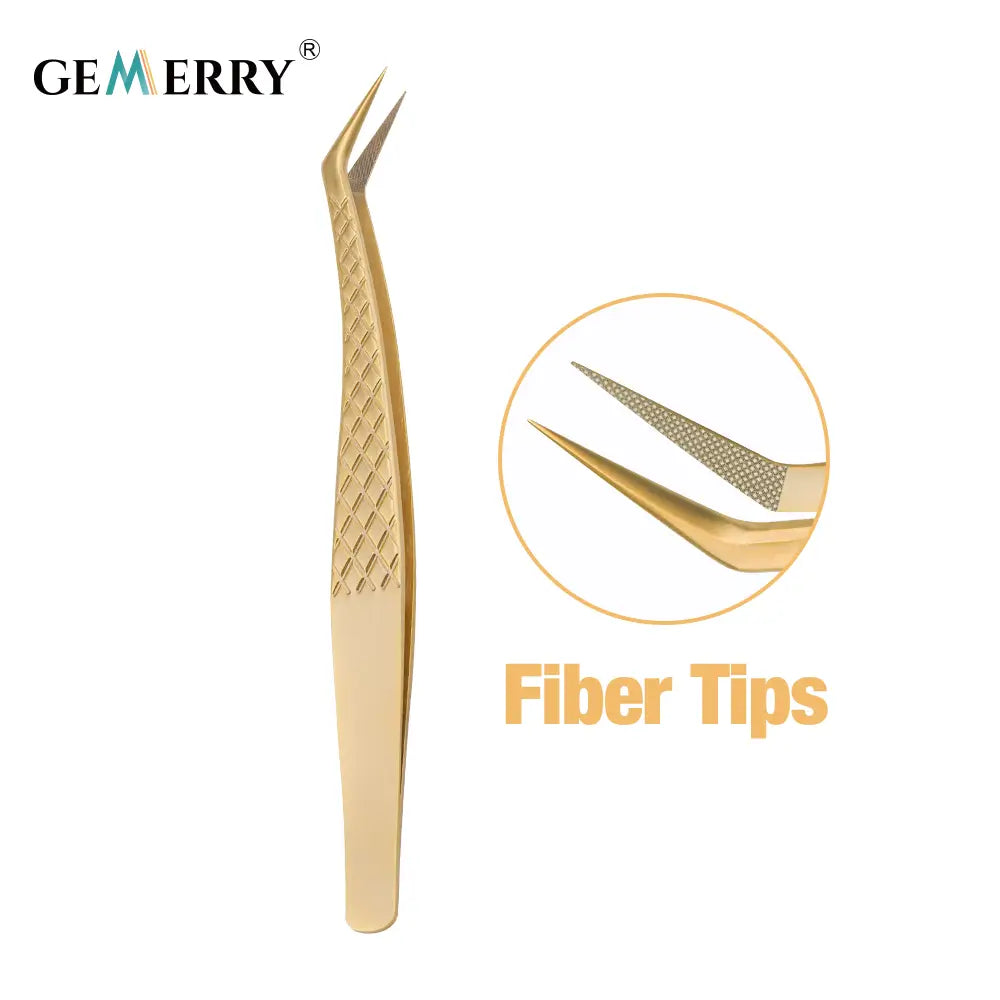 Fiber Tip Angled Tweezers – GEMERRY